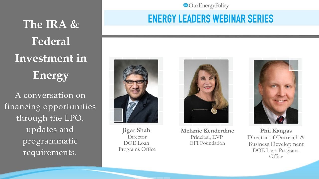 The IRA & Federal Investment in Energy - YouTube