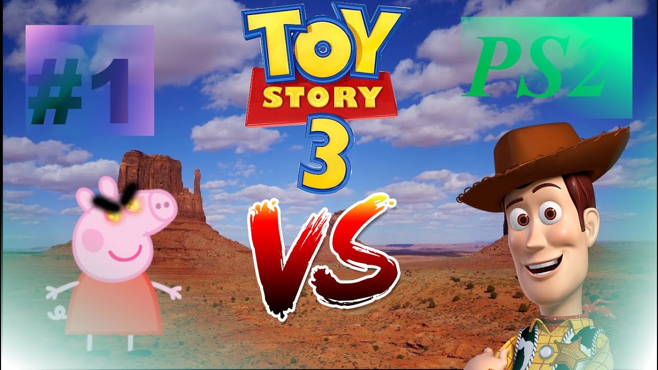 TOY STORY 3 PS2 #1 WOODY VS PEPPA PIG - YouTube