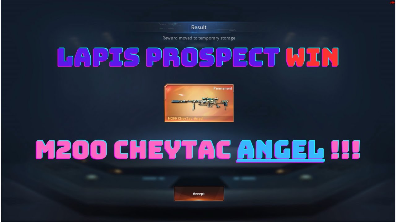 CF WEST - WINNING M200 CHEYTAC - ANGEL !!! LAPIS PROSPECT - YouTube