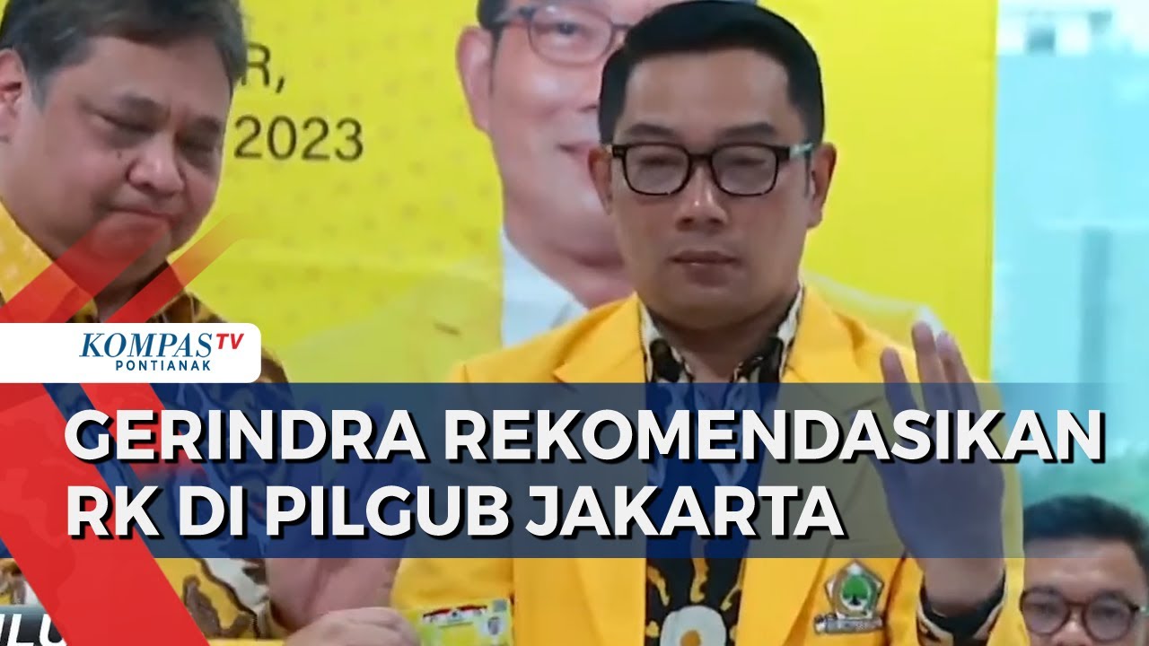 Gerindra Siap Usung Ridwan Kamil Maju Pilgub Jakarta Yakin Golkar Beri