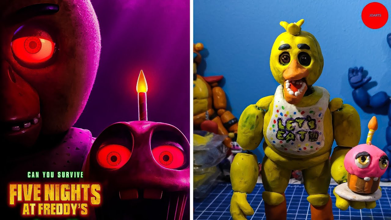 "CHICA THE CHICKEN"😱🐥(FNAF 1, HW, AR) PLASTILINA PORCELANA POLYMER CLAY ...
