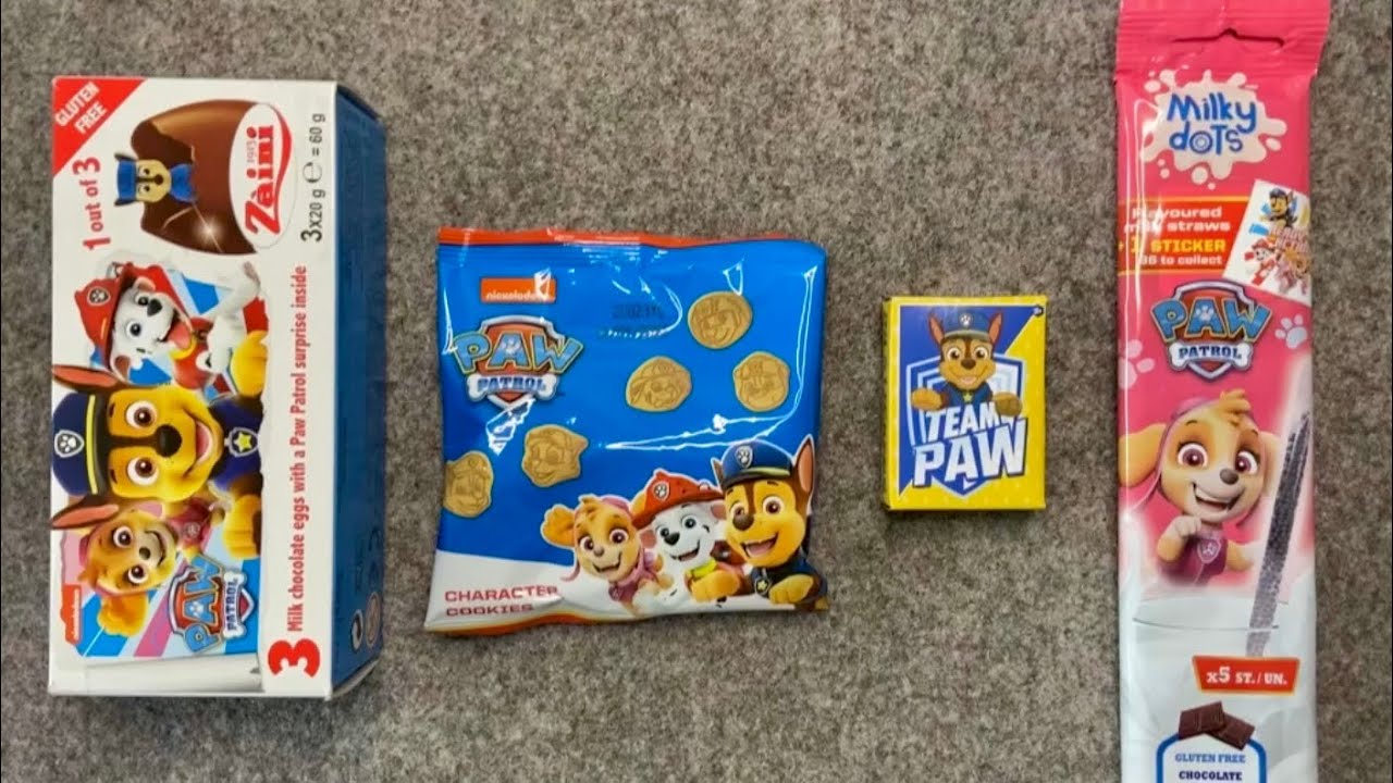 Oddly Satisfying ASMR • Paw Patrol sweets opening • Unpacking Lollipops ...