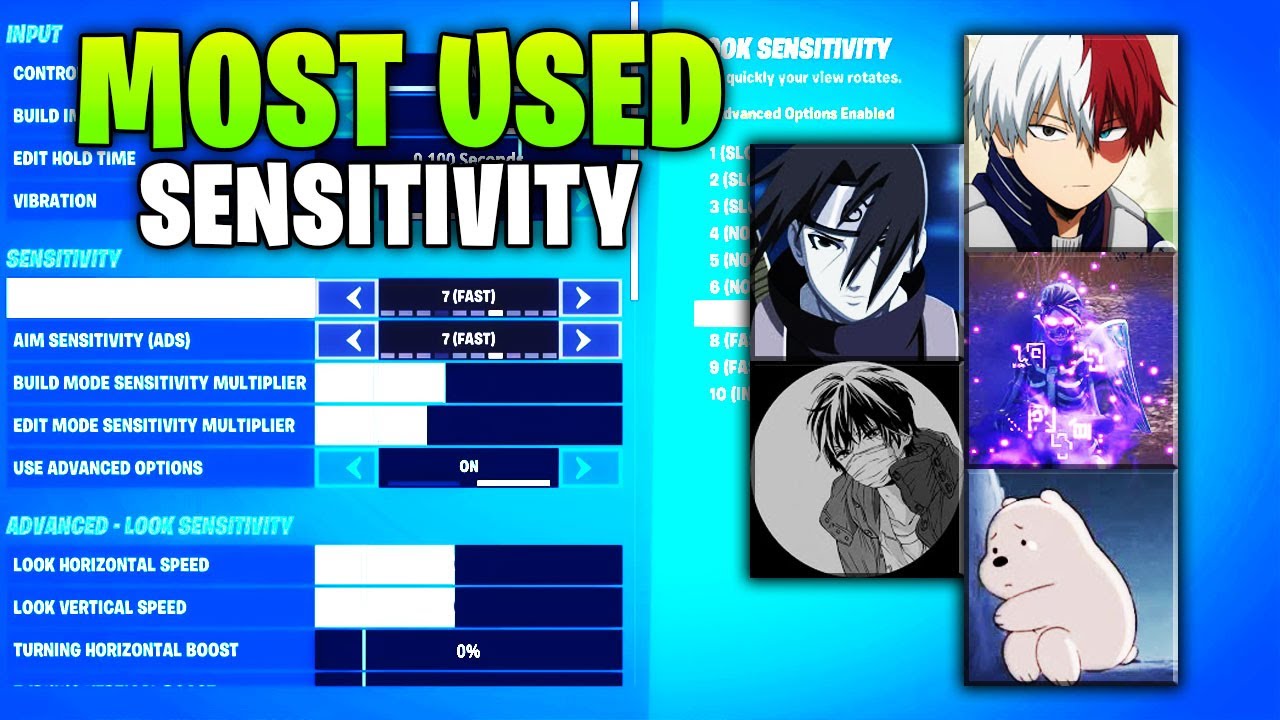 Most Used Controller Sensitivity Settings in Season 8 - YouTube