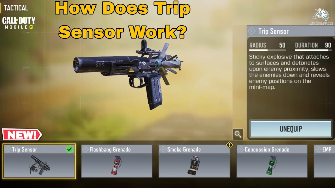 Trip Sensor Explained in COD Mobile | How Does it Work | Use of it to ...