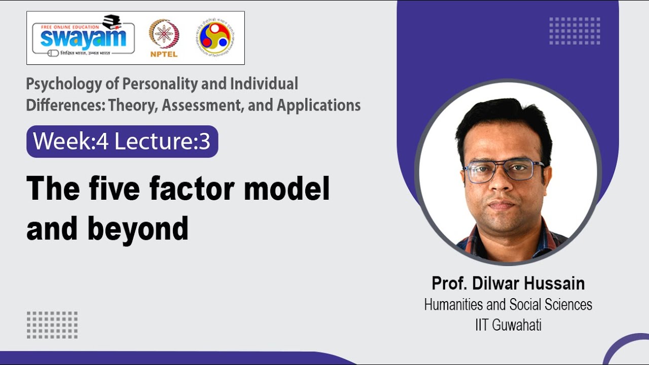 Lec 9: The five factor model and beyond - YouTube