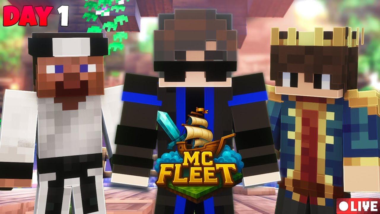 🔴MINECRAFT LIVE! | Mc Fleet| Day 1 With @GamerFleet ! - YouTube
