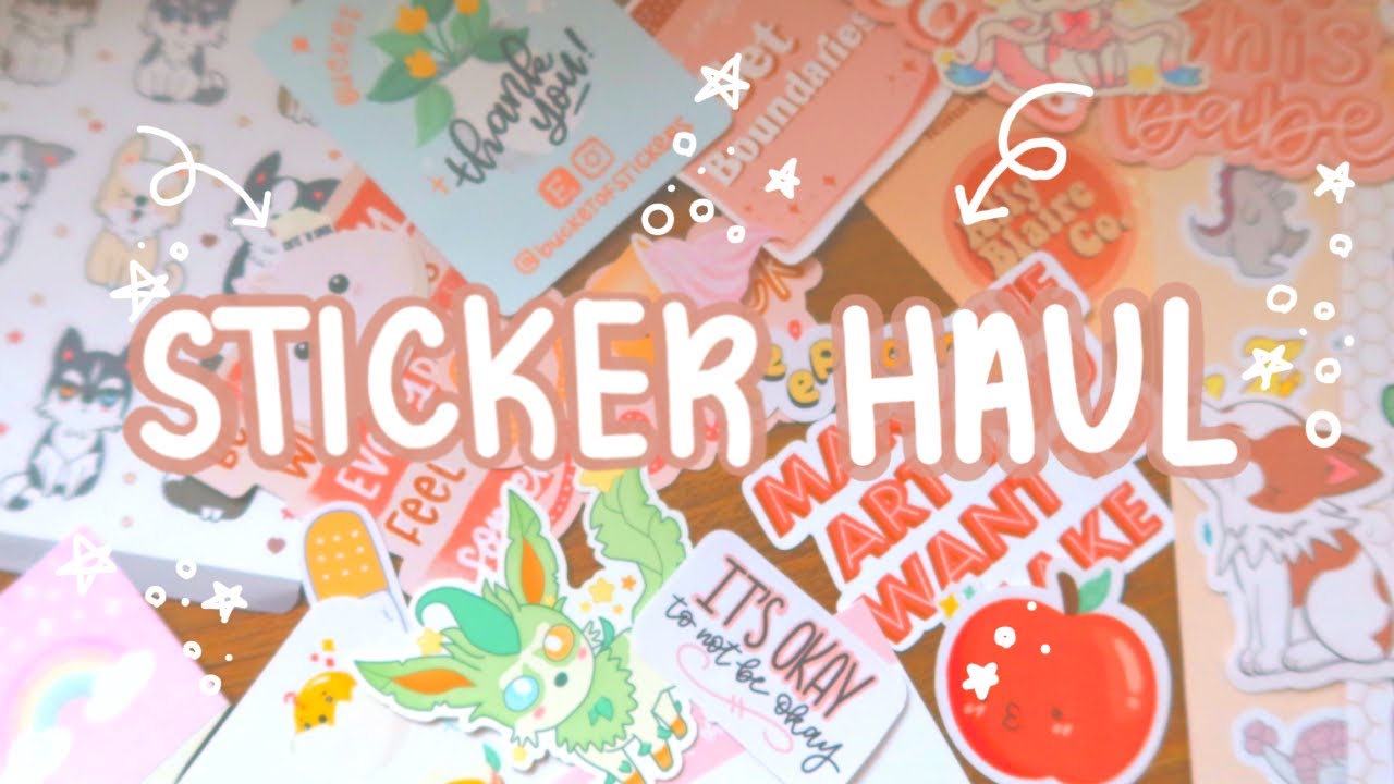 Sticker Haul + Unboxing | Supporting Small Sticker Businesses # 2 - YouTube