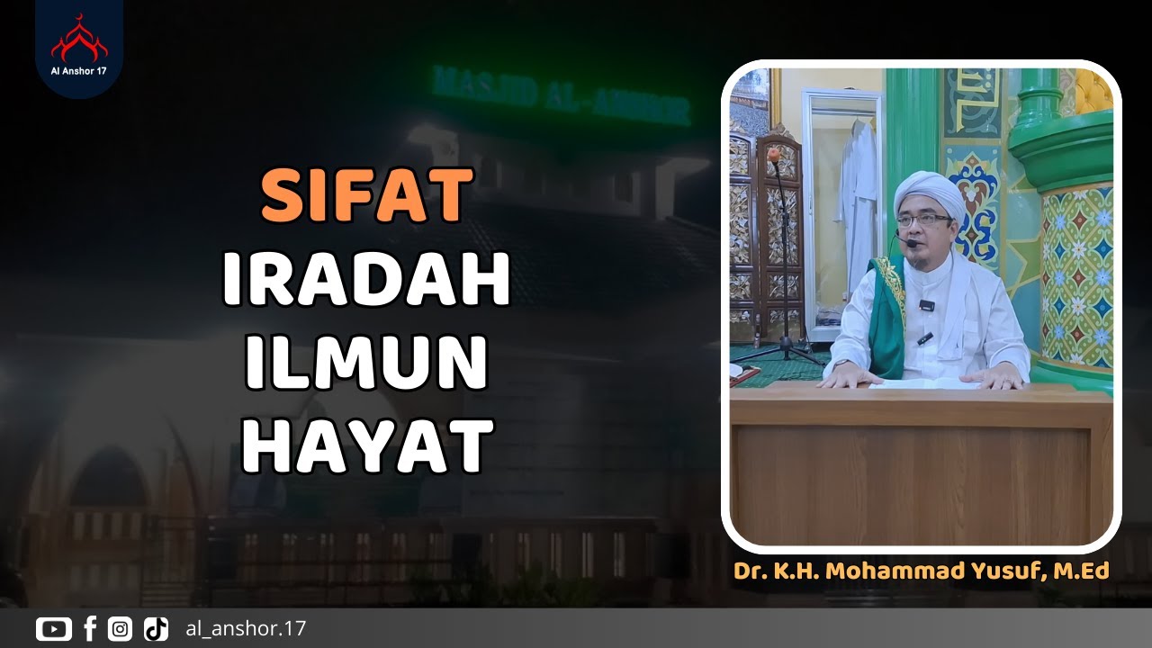 Kajian Kitab Sifat Dua Puluh | Iradah, Ilmun, Hayat - YouTube