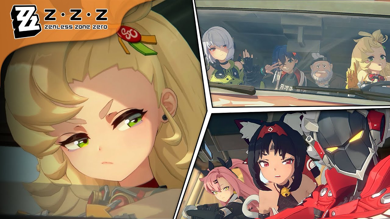 ZZZ 1.4 Piper reckless driver & Cunning Hares Car Chase Cinematic Cutscene Zenless Zone Zero 1.4 ...