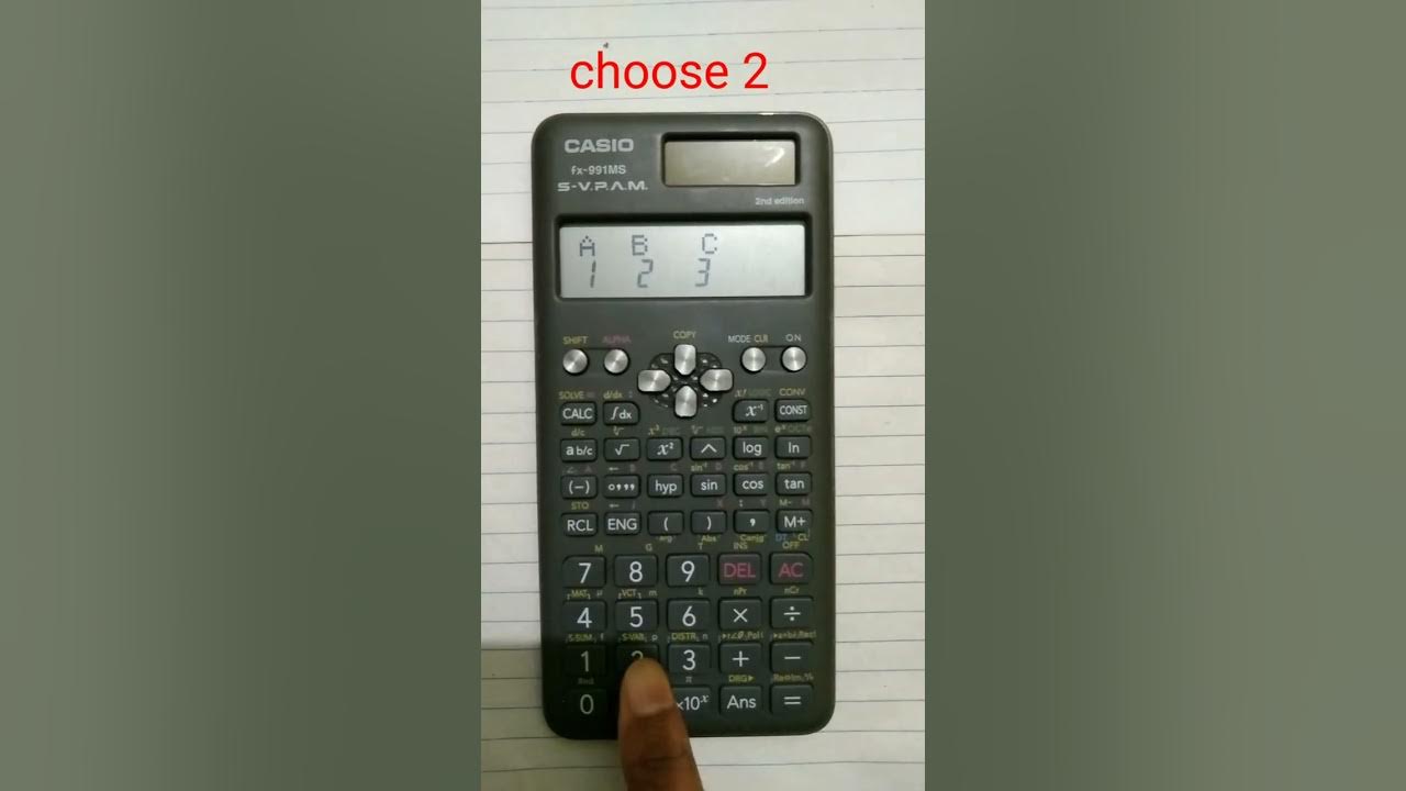 how to solve matrix with the help of scientific calculator|mathematics|Casio fx-991ms - YouTube