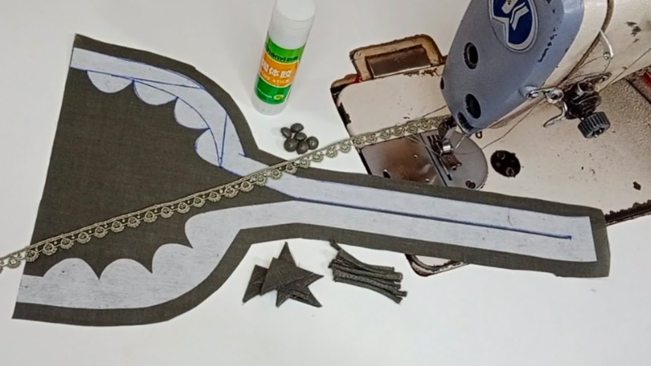 neck design cutting & stitching//new,latest fabric Patti neck design ...