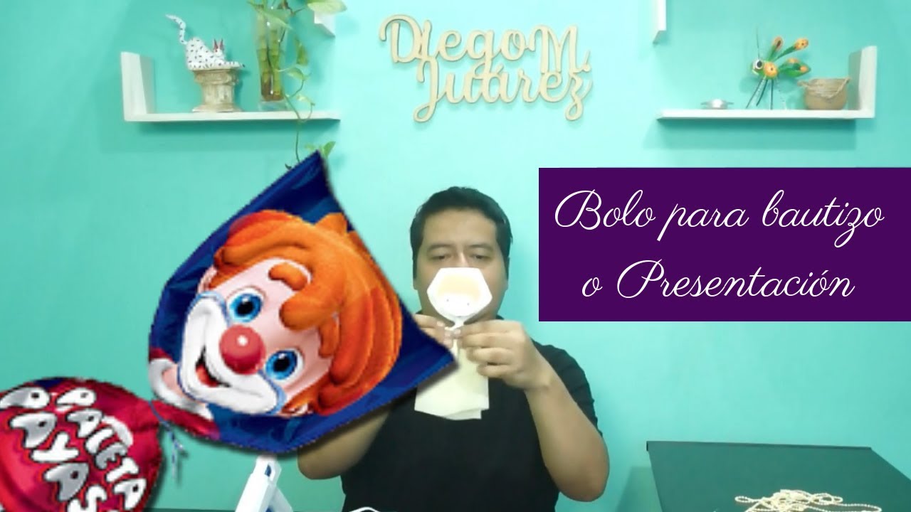 ¿Cómo hacer un bolo sencillo para bautizo o presentación? / Paleta ...