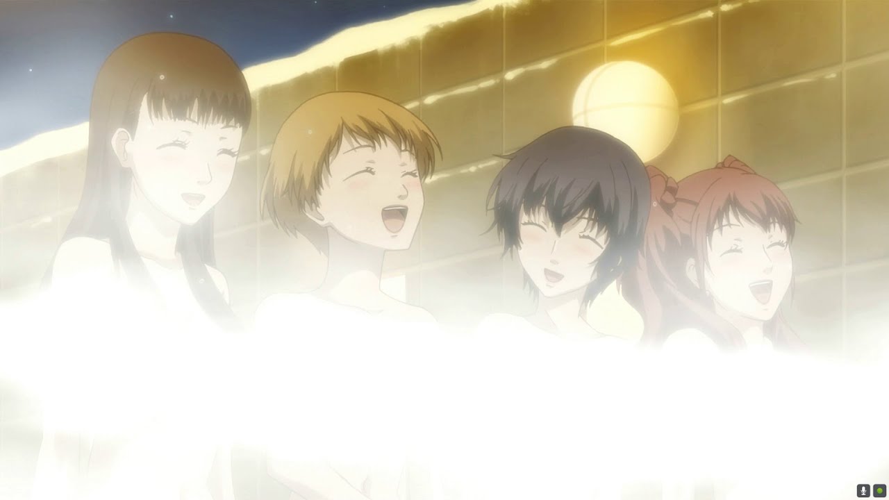 Persona 4 Golden - Hot Spring Scene with Marie - YouTube