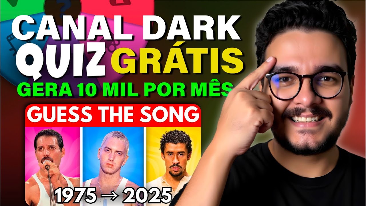 Como criar um Canal Dark QUIZ que monetiza rápido no youtube – PASSO A ...