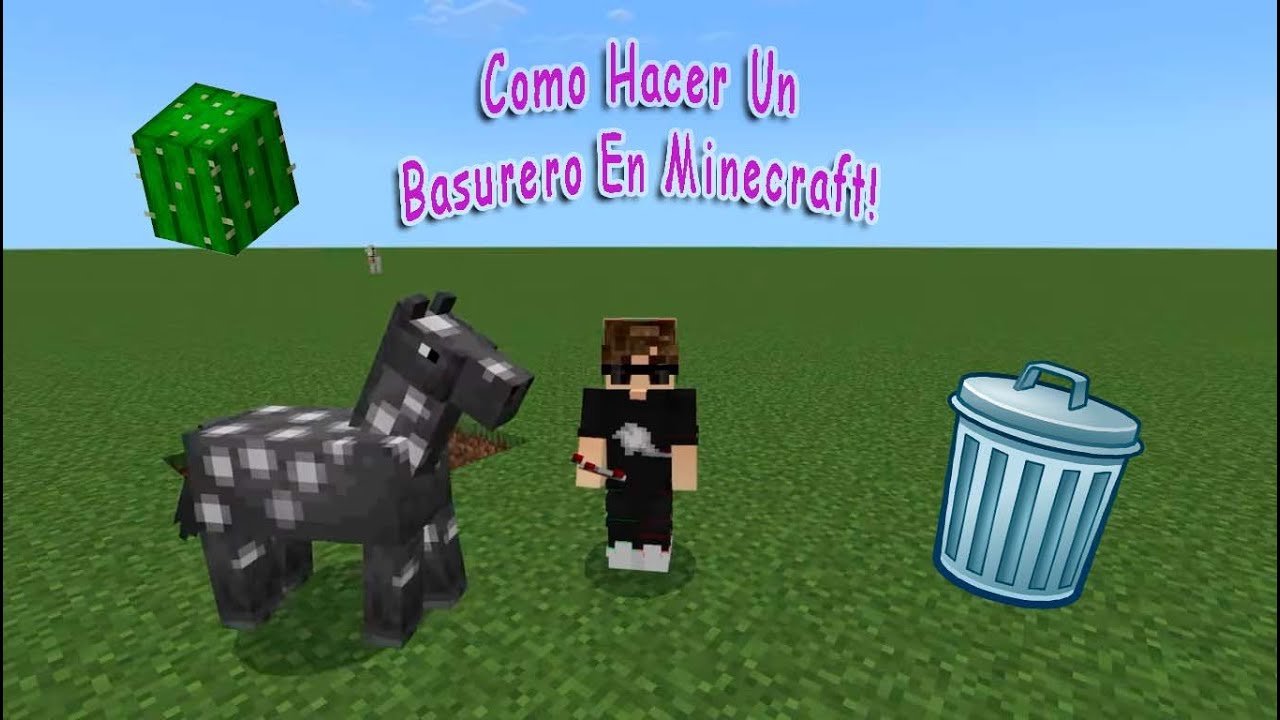 Como hacer un basurero AUTOMATICO en Minecraft! | Facil | AletzTk - YouTube