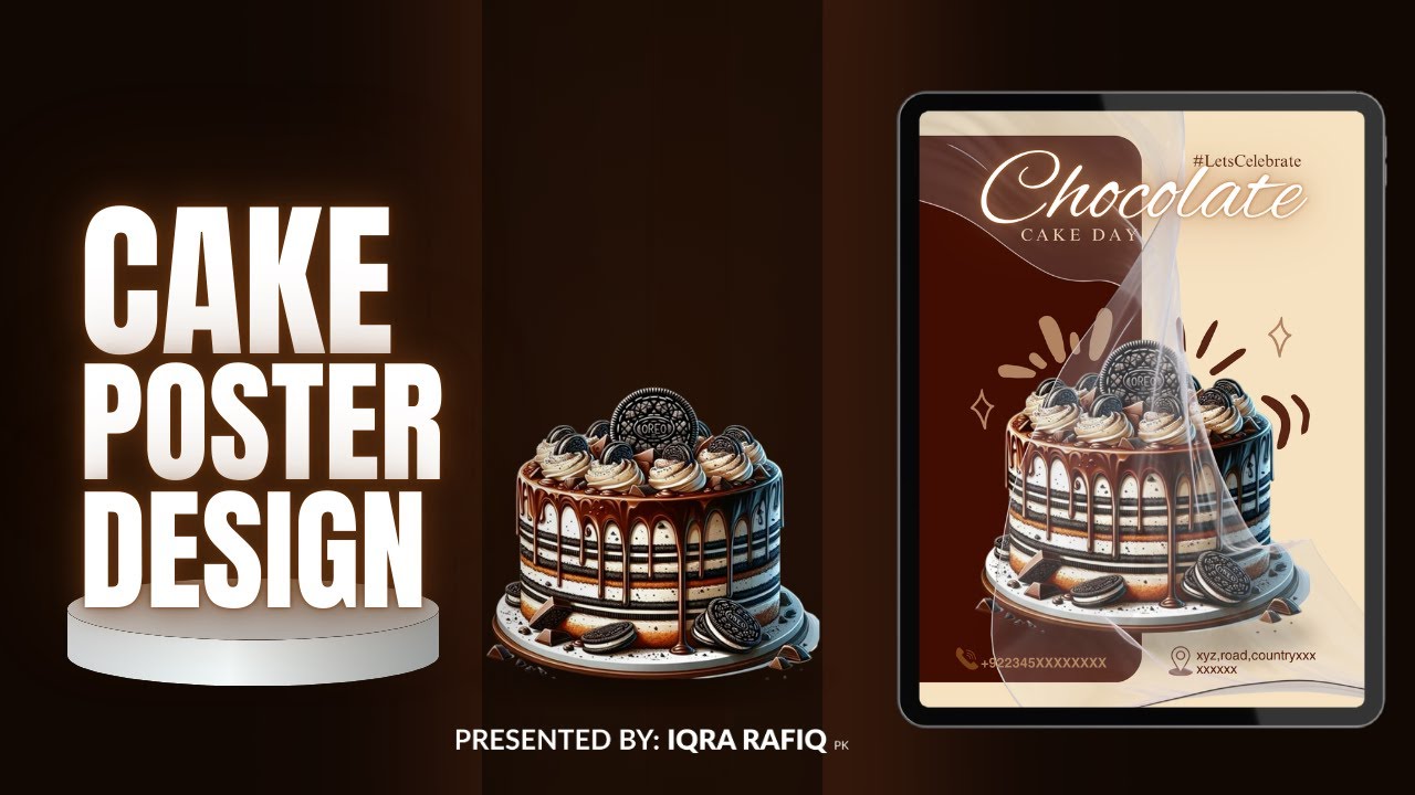 How To Make ADS/Poster Design Using Canva | Day 05/100 #canva #food ...