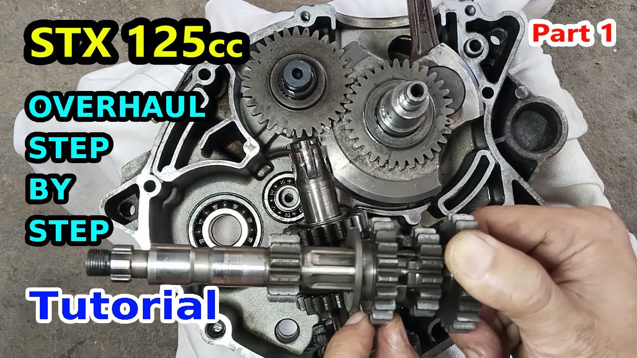 Engine Overhaul 01 - Transmission Center Side - Yamaha Motorcycle STX ...