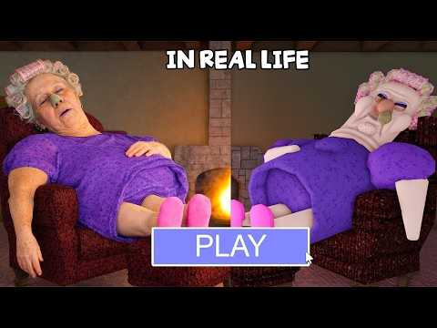 Escape GRUMPY GRAN'S HOUSE IN REAL LIFE OBBY - Roblox Scary New Update All Bosses Full Gameplay 4K