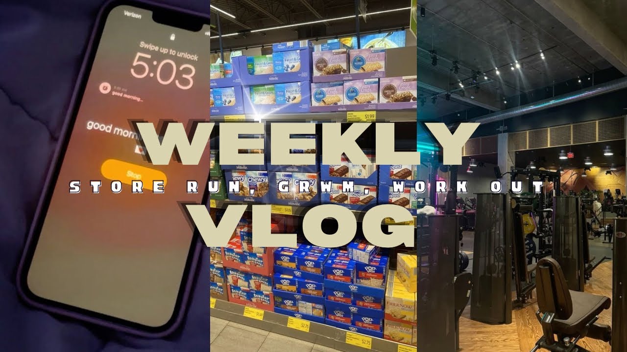 WEEKLY VLOG | GRWM for my 9-5, fullbody workout, running errands ...