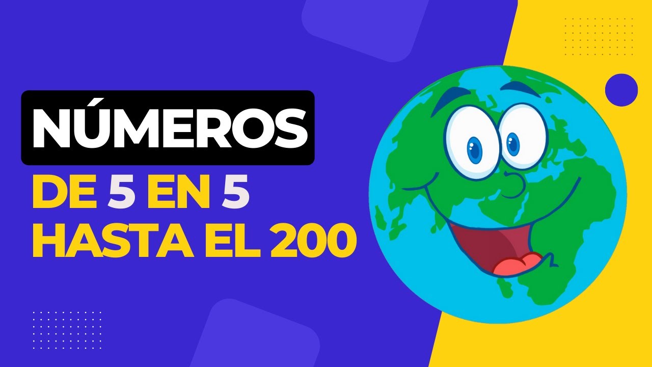 😂Números de 5 en 5 al 200 Counting by 5's | Count by 5's to 200 [NUEVO ...