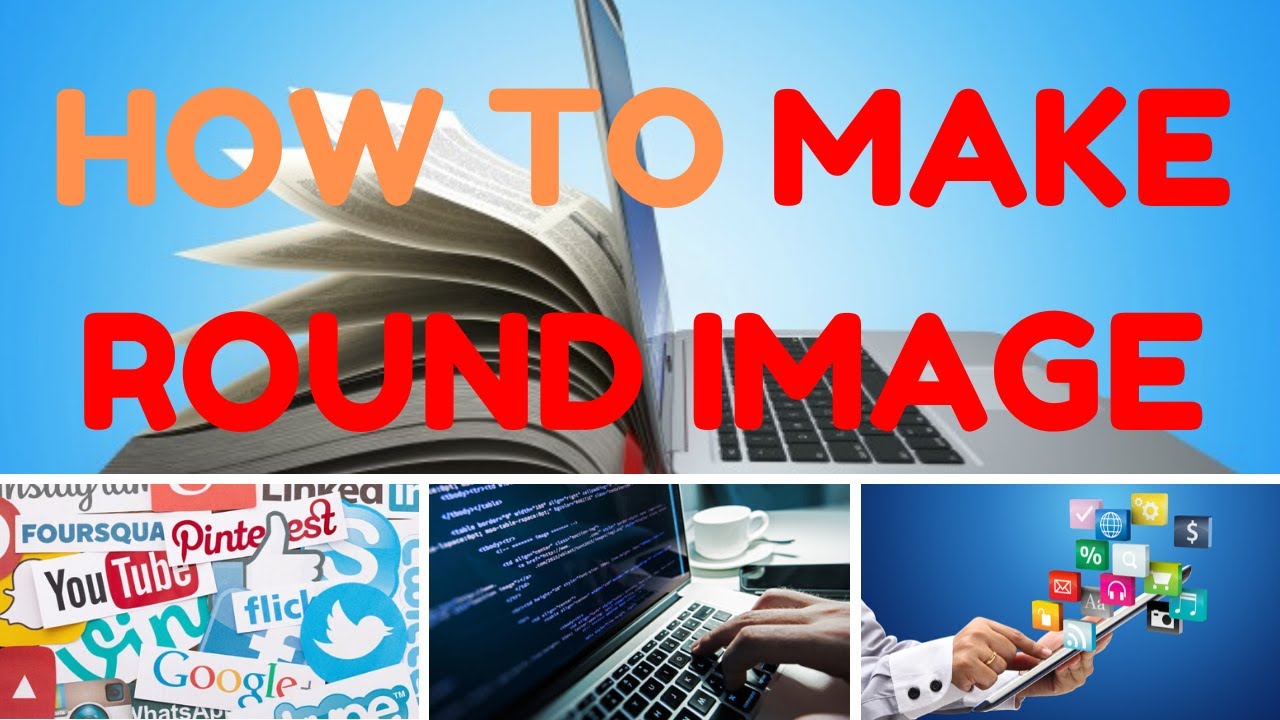 HOW TO MAKE ROUND IMAGE FOR LOGO!! - YouTube