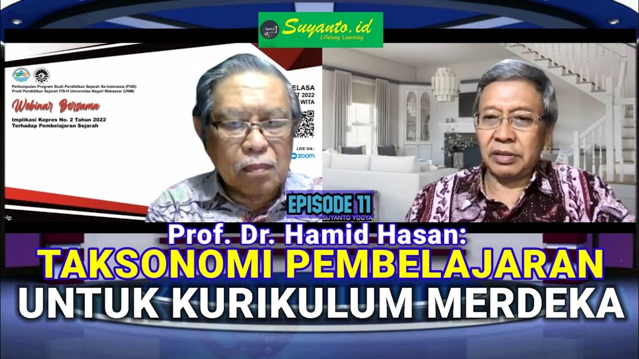 Prof. Dr. S. Hamid Hasan: Taksonomi Pembelajaran dan CP Kurikulum ...