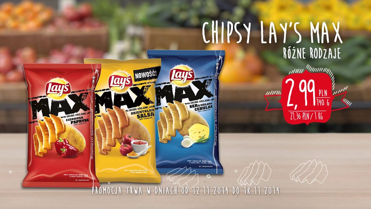 „Jak jeść świeżo kupując taniej?” – Chipsy Lay`s Max, Piwo Okocim ...