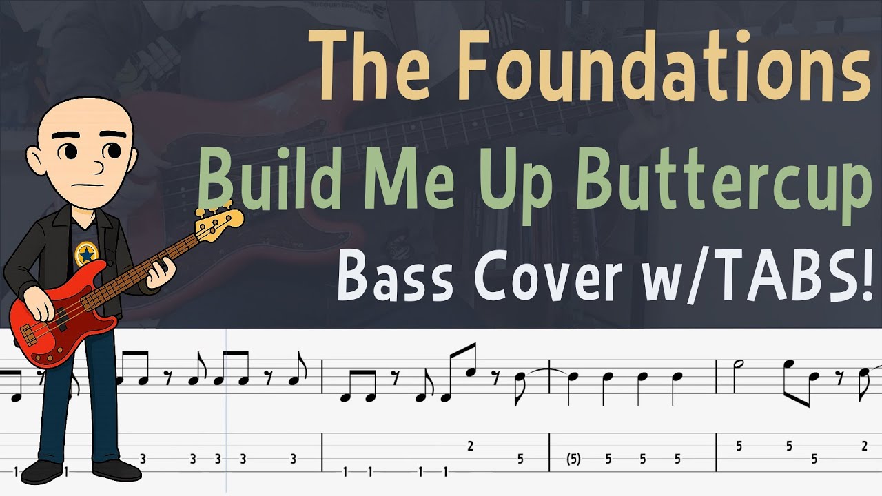 The Foundations - Build Me Up Buttercup | Bass Cover with TABS! - YouTube