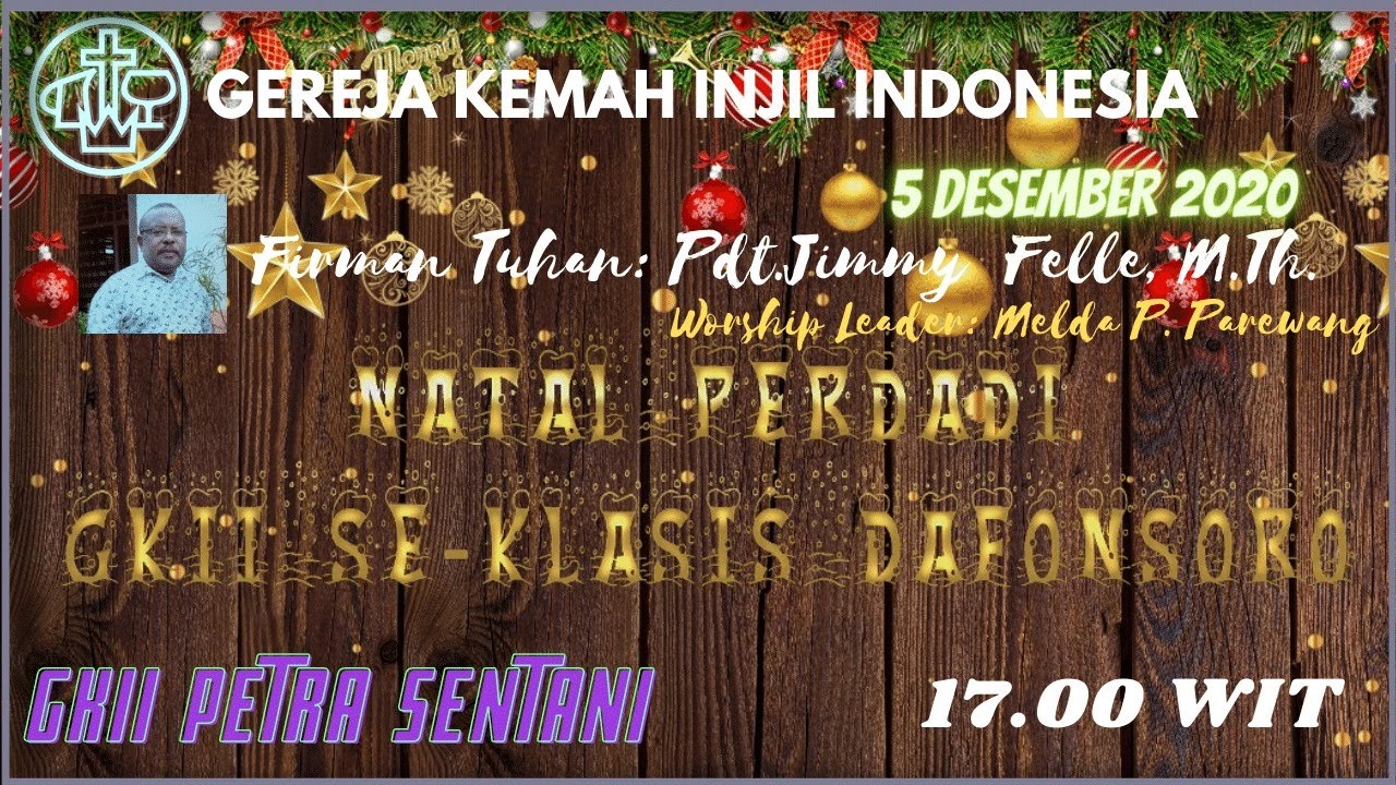 NATAL PERDADI GKII SE-KLASIS DAFONSORO 05 DES 20 - YouTube