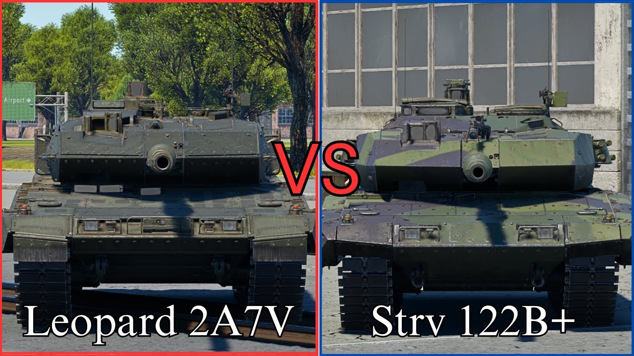 war thunder Comparison Leopard 2A7V or Strv 122B+ - YouTube