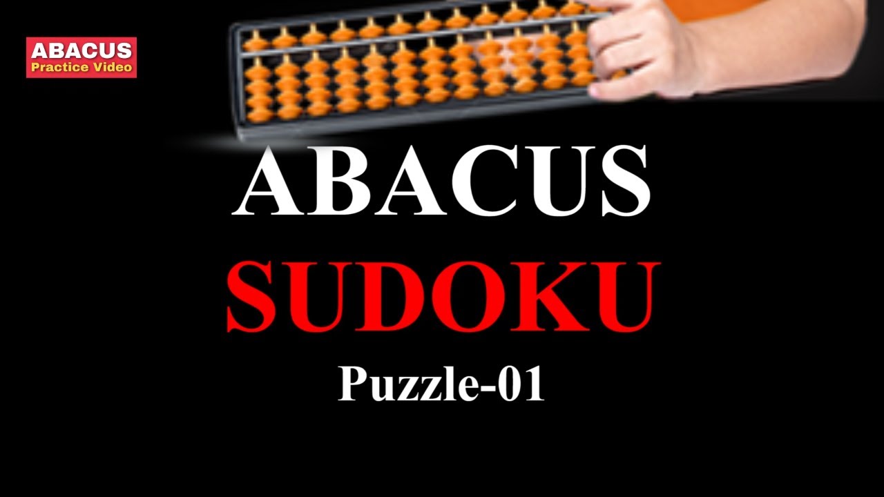 #AbacusTutorial | Abacus Sudoku | Puzzle- 01| #AbacusForKids - YouTube
