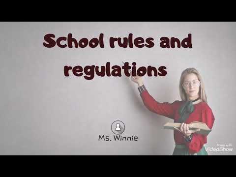 School rules and regulations - Grade 1 , 2 , 3... - YouTube