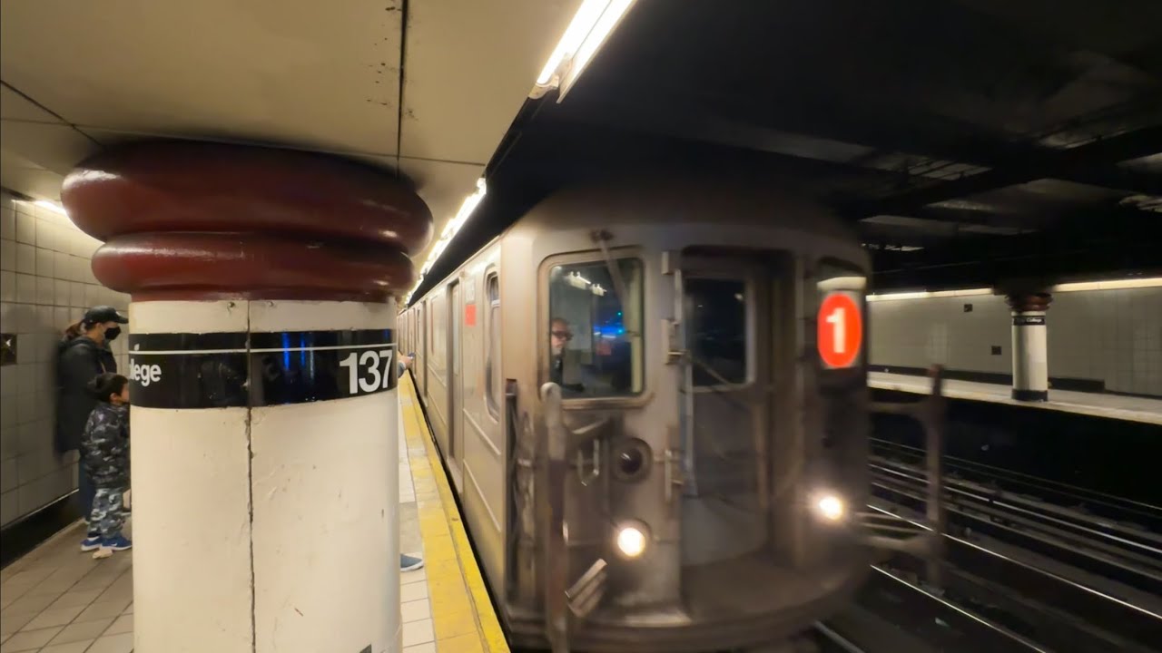 IRT Bway-7th Avenue Line: R62A (1) Train @ 137th Street - YouTube