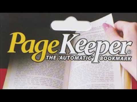 Cool Gift Idea For Book Worms - PageKeeper® Automatic Bookmark - YouTube