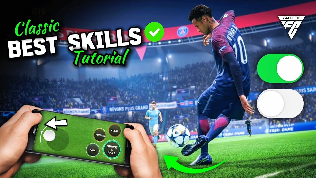 CLASSIC BEST SKILLS TUTORIAL FC MOBILE 25 🤯🤯 | how to do skills in fc ...