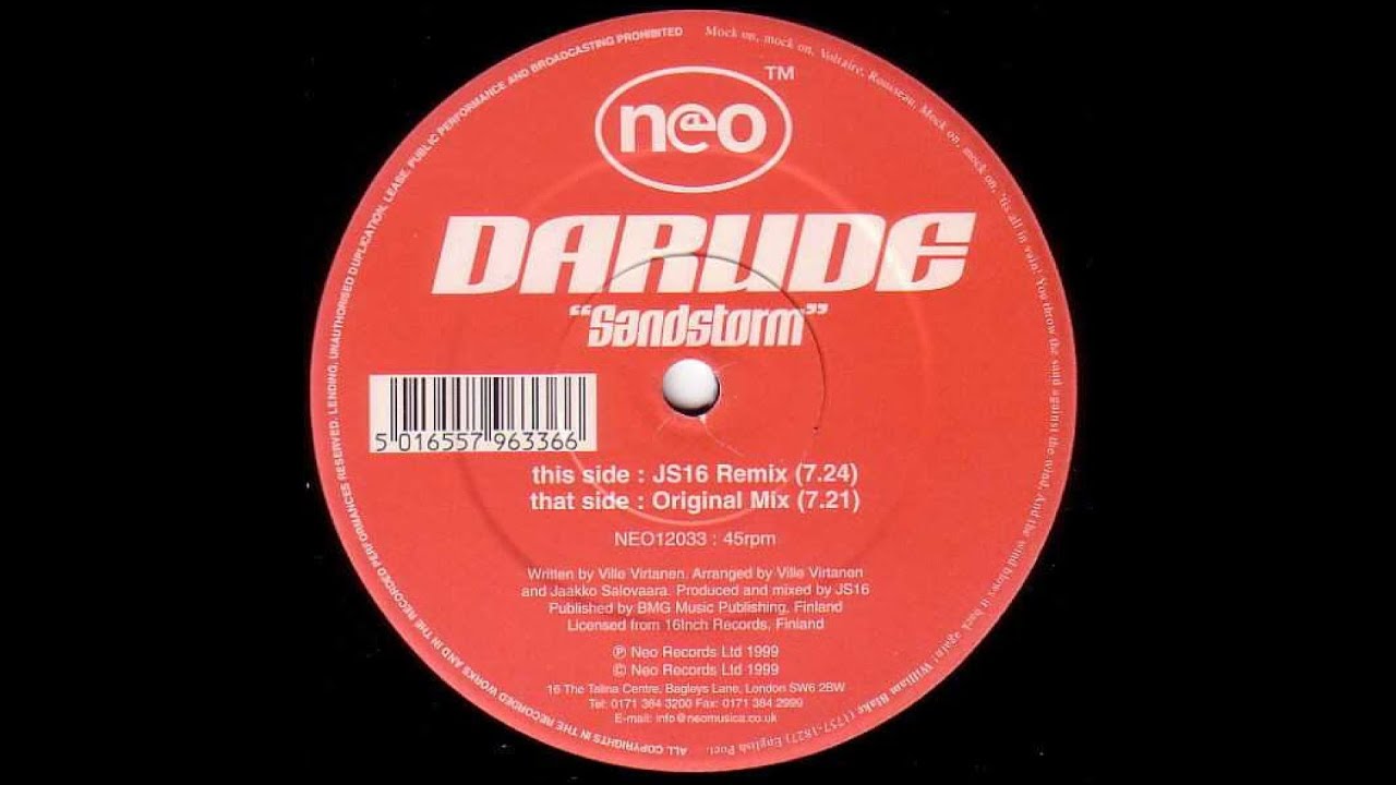Darude - Sandstorm (Original Mix) - YouTube
