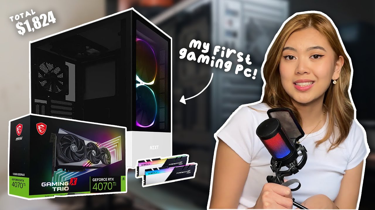 Building My FIRST Gaming PC: rtx 4070ti $1800 (ugly build but lowkey a ...
