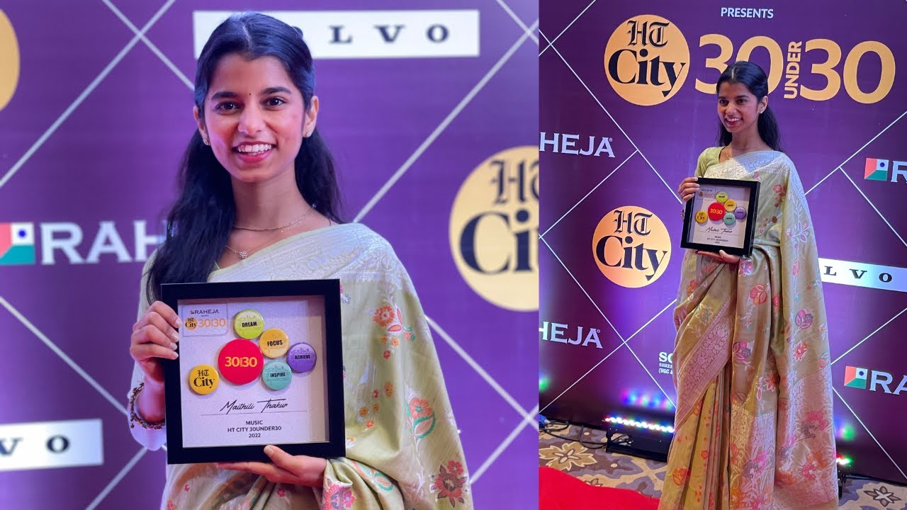 Maithili got the Award (HT City 30 under 30) - YouTube