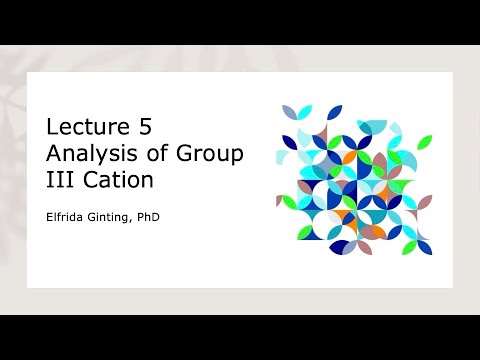 Analysis of Group III Cation - YouTube