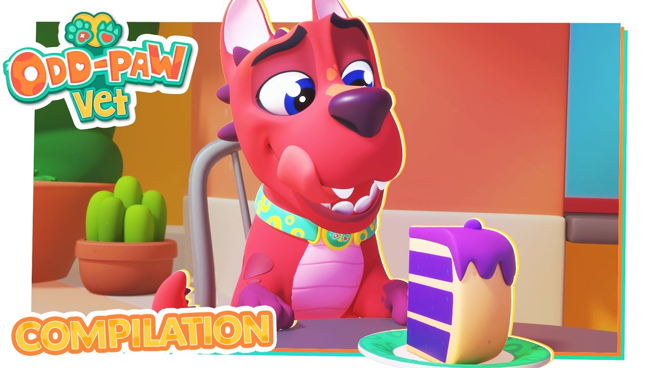 Barrot tricks Rokz for his treat! 🐾 Odd-Paw Vet 🐾 Animal Doctor Cartoon ...