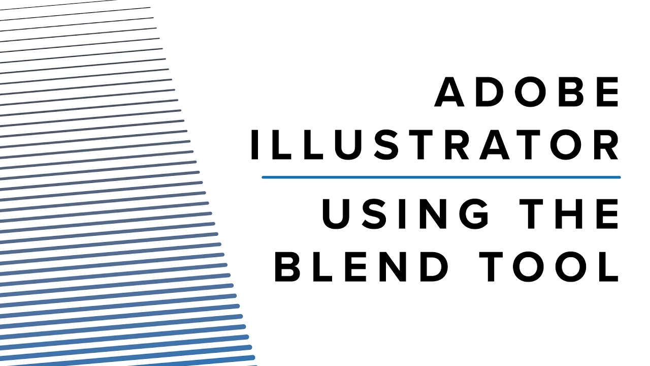 How To Use The Blend Tool | Adobe Illustrator CC - YouTube