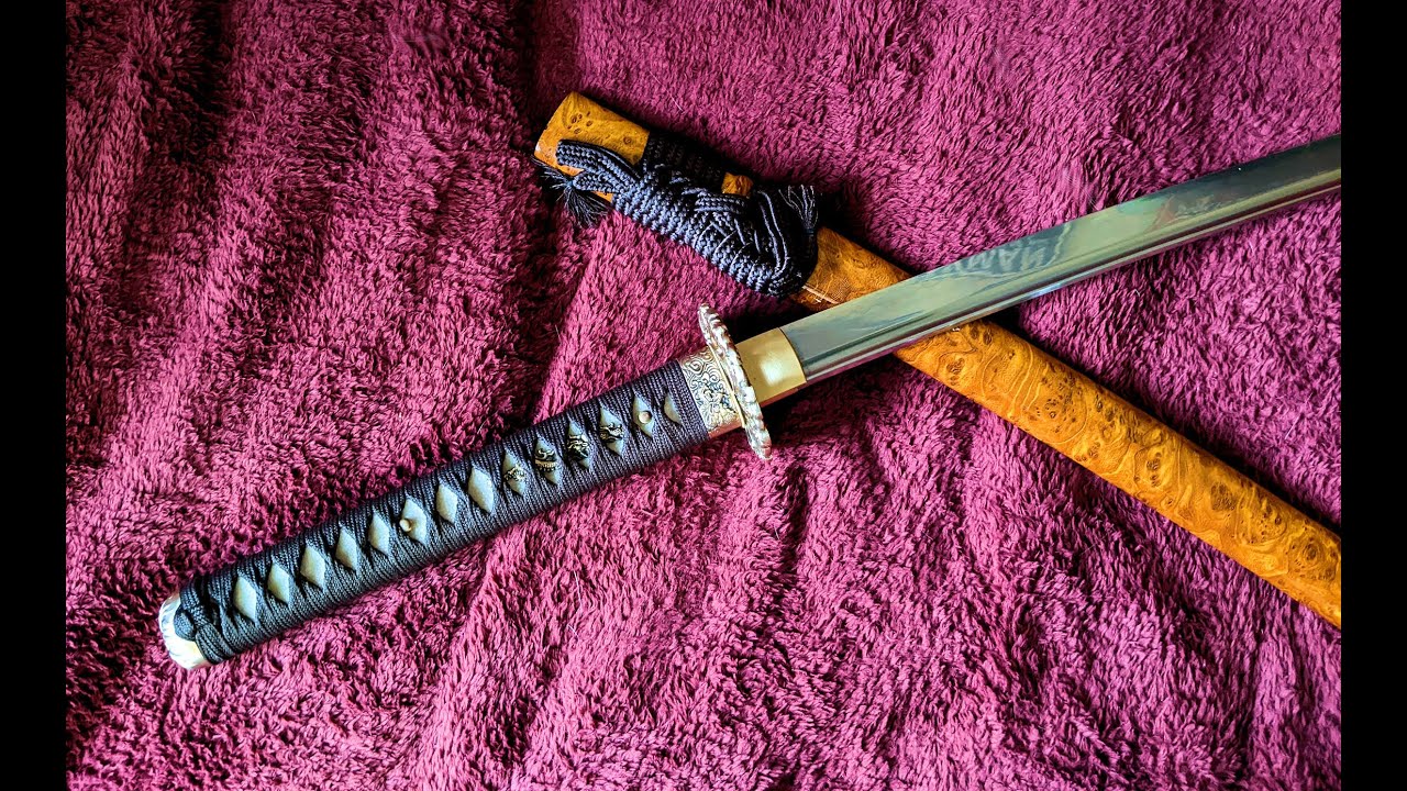 Murasame Budget T10 Shinogi Zukiri Katana with Bohi - YouTube