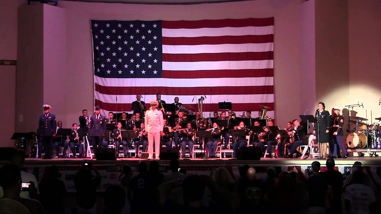 13th Army Band - Armed Forces Tribute - July 4, 2015 - YouTube