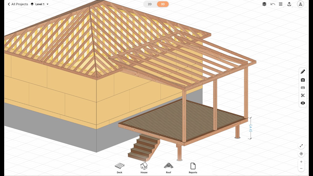 How to Add a Roof Over a Deck | RedX Decks App Tutorial – Rafters ...