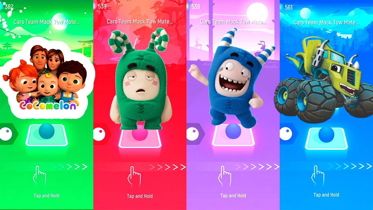 Oddbods Zee vs Cocomelon Family vs Oddbods Pogo vs Blaze and The ...