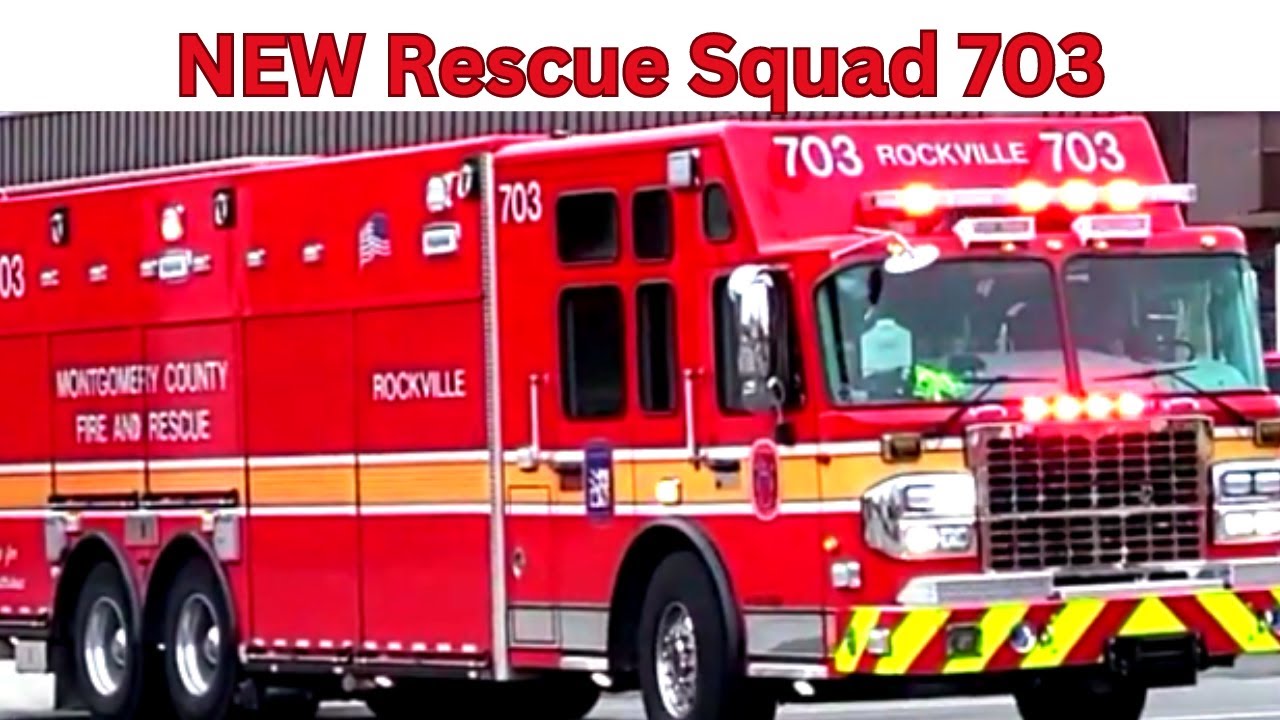 **NEW** MCFRS RESCUE SQUAD 3 & A703 RESPONDING - YouTube