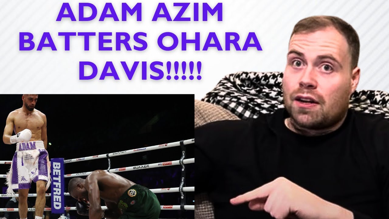 JOB DONE.!!!! ADAM AZIM BATTERS AND STOPS OHARA DAVIS… POST FIGHT ...