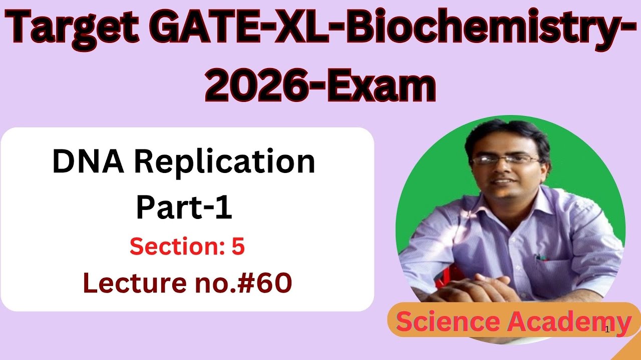 Live Biochemistry MCQ lecture no.#44: DNA Replication (Section:5) - YouTube