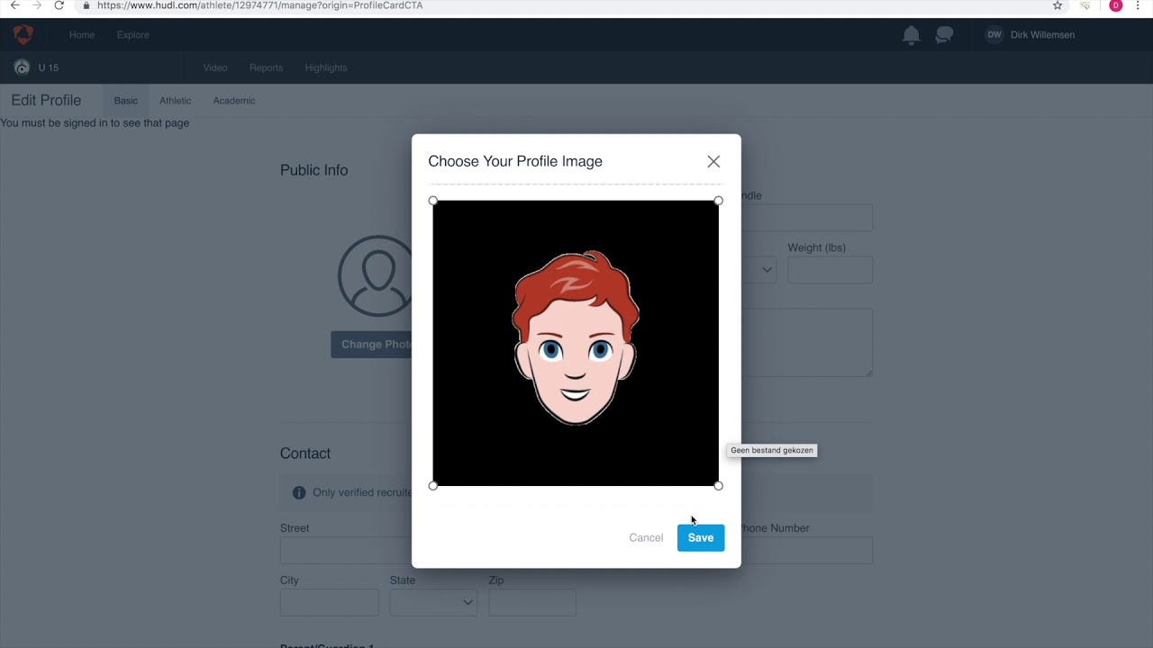 Tutorial Hudl Create Player Account - YouTube
