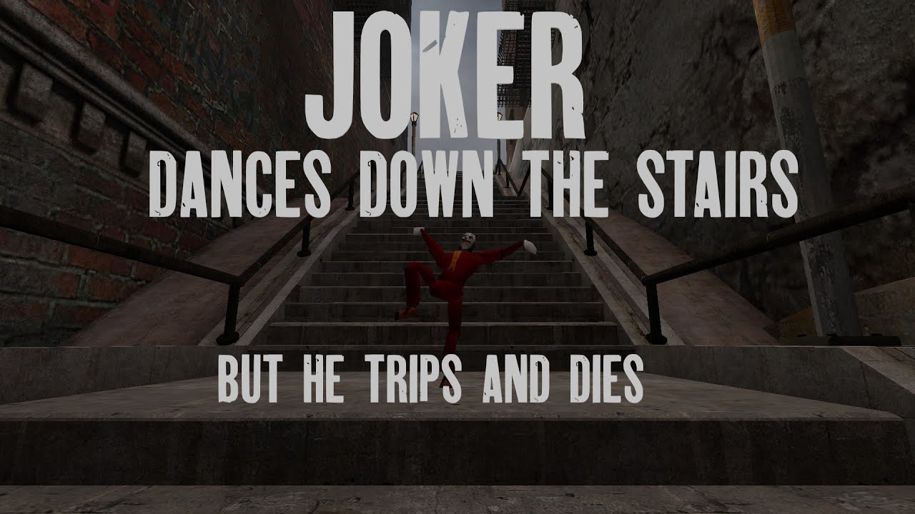 SGN0: Joker Dances down the stairs But trips and dies - YouTube